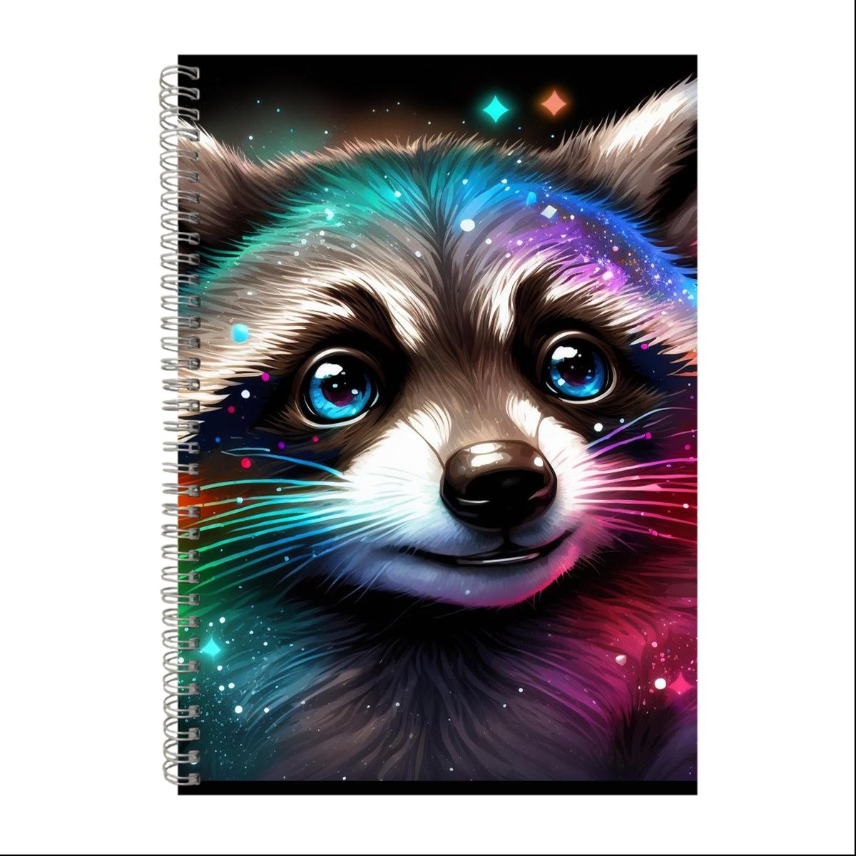 Fantasy Raccoon Head Gift Idea A4 Notepad 210 | Shop Today. Get it ...