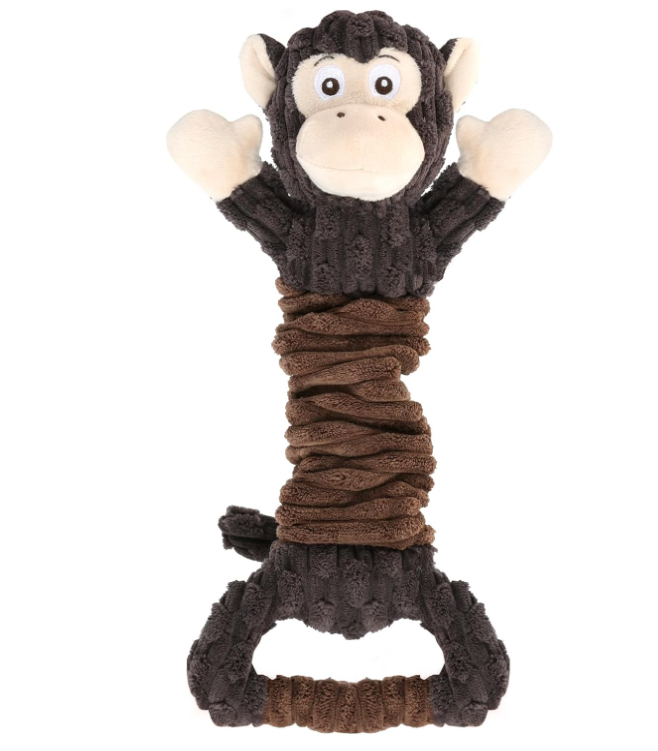 Pet Dog Interactive Squeak Plush Toys Monkey | Shop Today. Get it ...