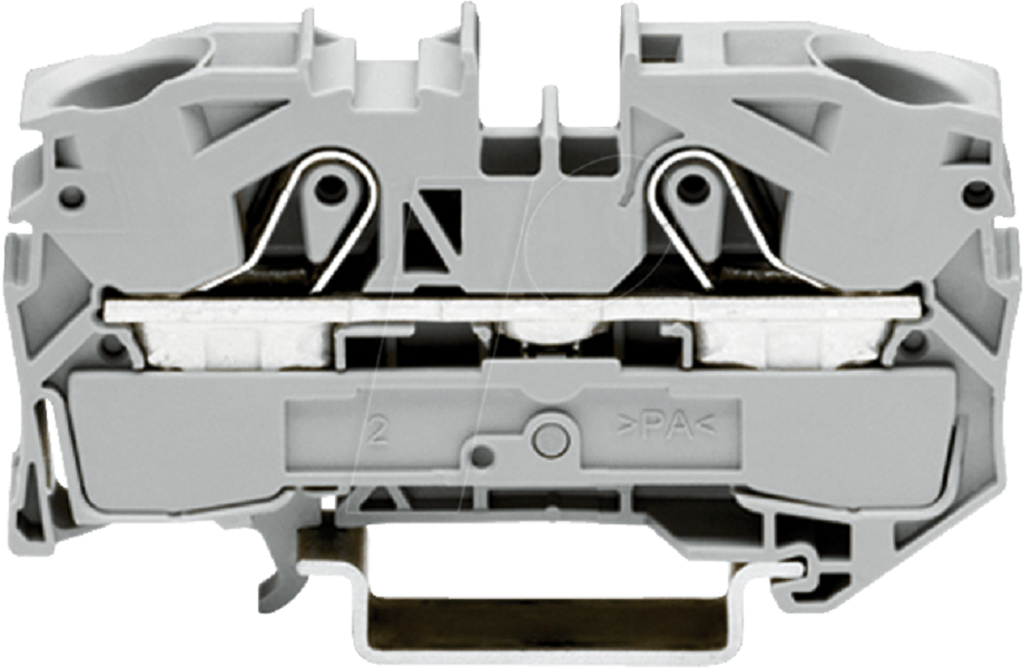 Wago (2016-1201) DIN Rail Mount Terminal Block, 2 Ways, 20 AWG, 4 AWG | Shop Today. Get it ...