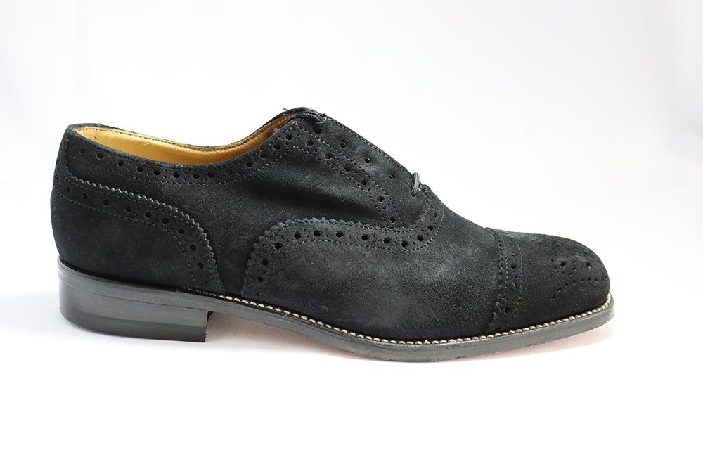 Crockett & Jones Suede Black Lace Up Shoes | Shop Today. Get it ...