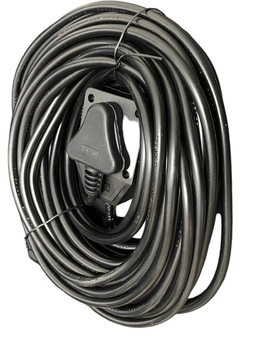 20M Extension Cord - Black 16A.250V | Shop Today. Get it Tomorrow ...