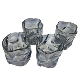 Creative Origami Cup Twist Glass Bar Whiskey Transparent Beer Cup Glass ...