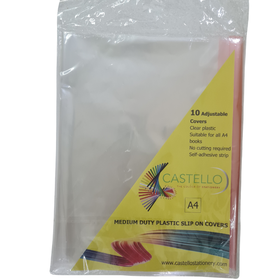 Plastic Adhensive A4 Slip On Covers Pack of 10- Castello | Shop Today ...