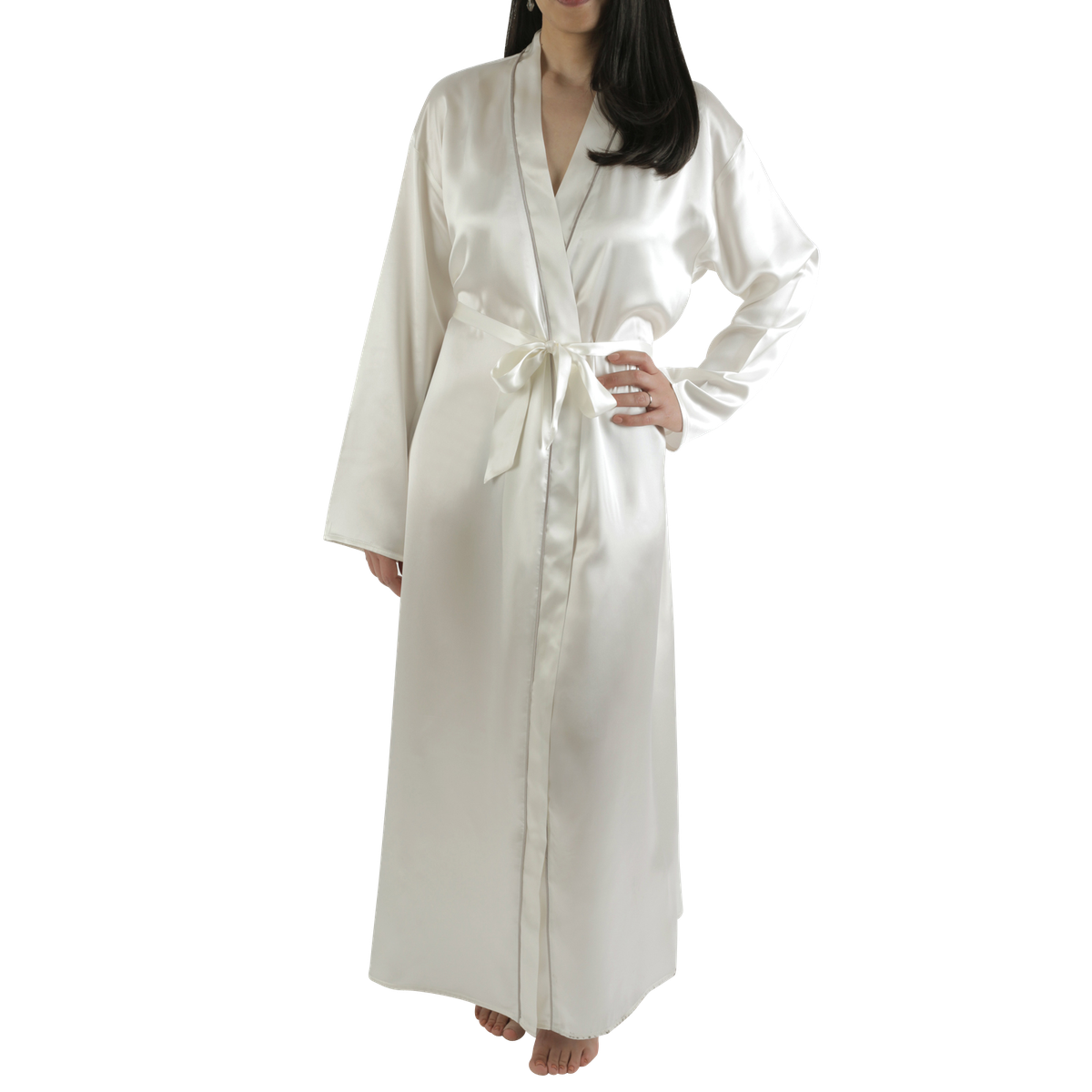 Cocoon Bedding - 100% Pure Mulberry Silk Long Robe | Shop Today. Get it ...