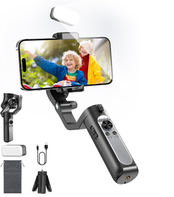 3-Axis Gimbal Stabilizer with Magnetic Fill Light - Black XE Kit | Shop ...