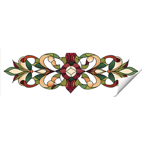 Retro Geometric Pattern European Ins Style Self-Adhesive Window ...