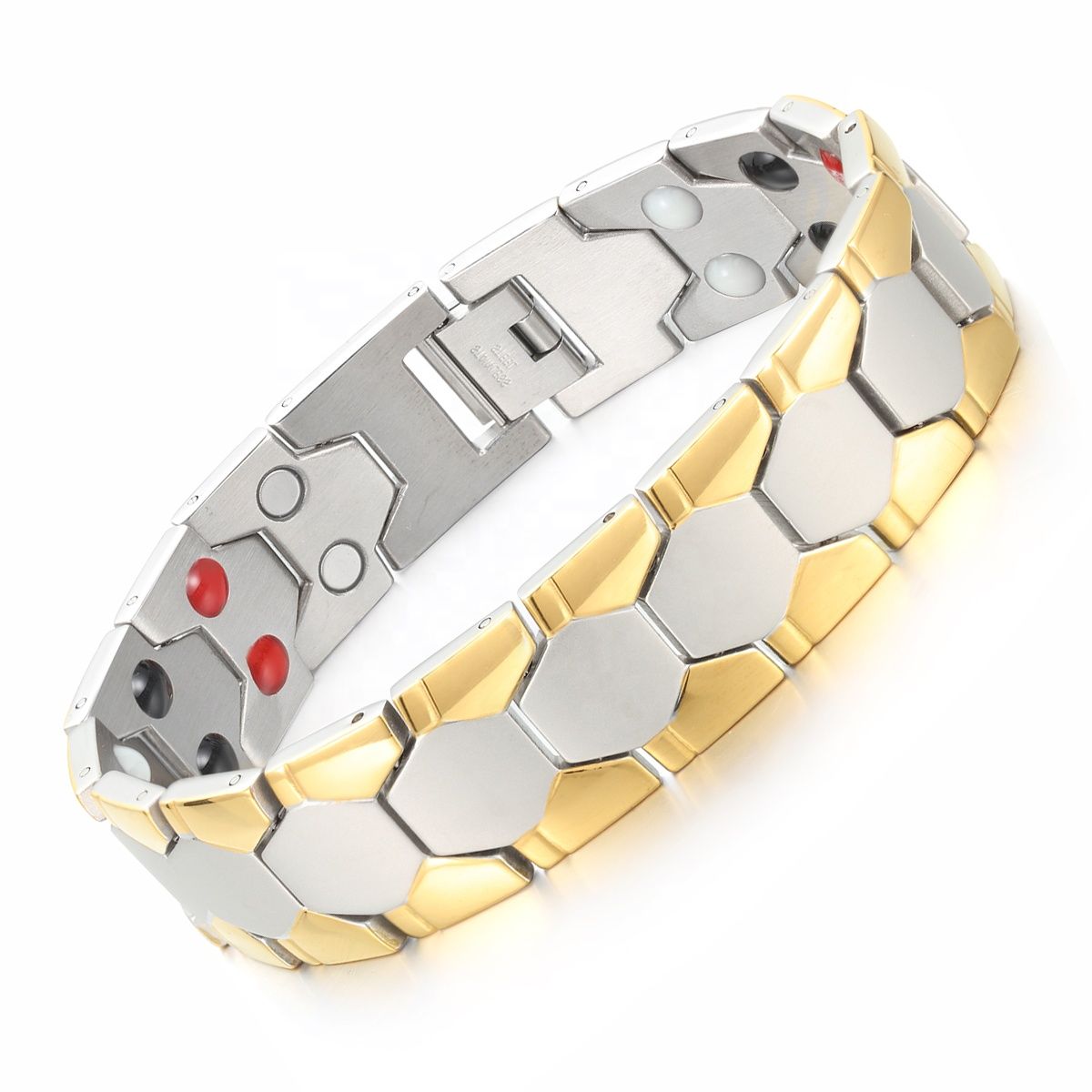 Magnetic Stainless Steel Therapy Bracelet Gold and Silver Shop Today. Get it Tomorrow takealot