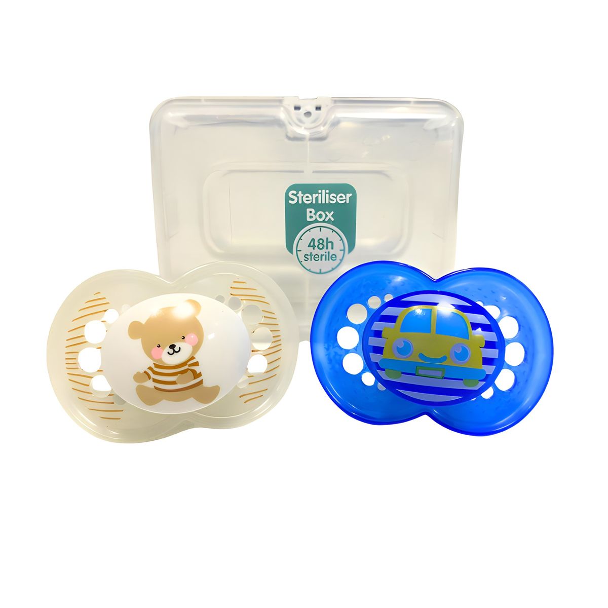 Premium Baby Pacifier 2 Pack With Sterilizing Box | Shop Today. Get it ...
