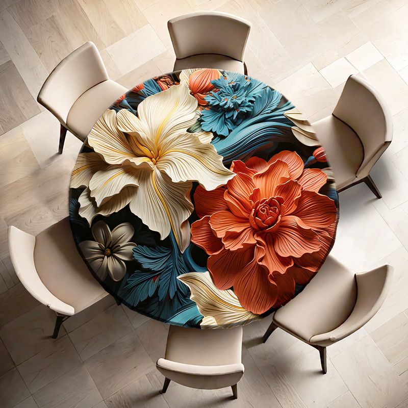 Clay Flowers Round Tablecloth | Shop Today. Get it Tomorrow! | takealot.com