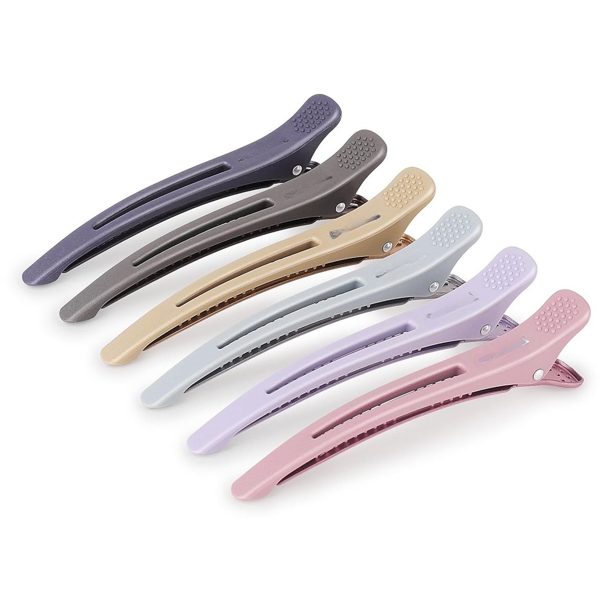 6Piece Professional Hair Clips for Styling Sectioning, Anti-Slip No ...
