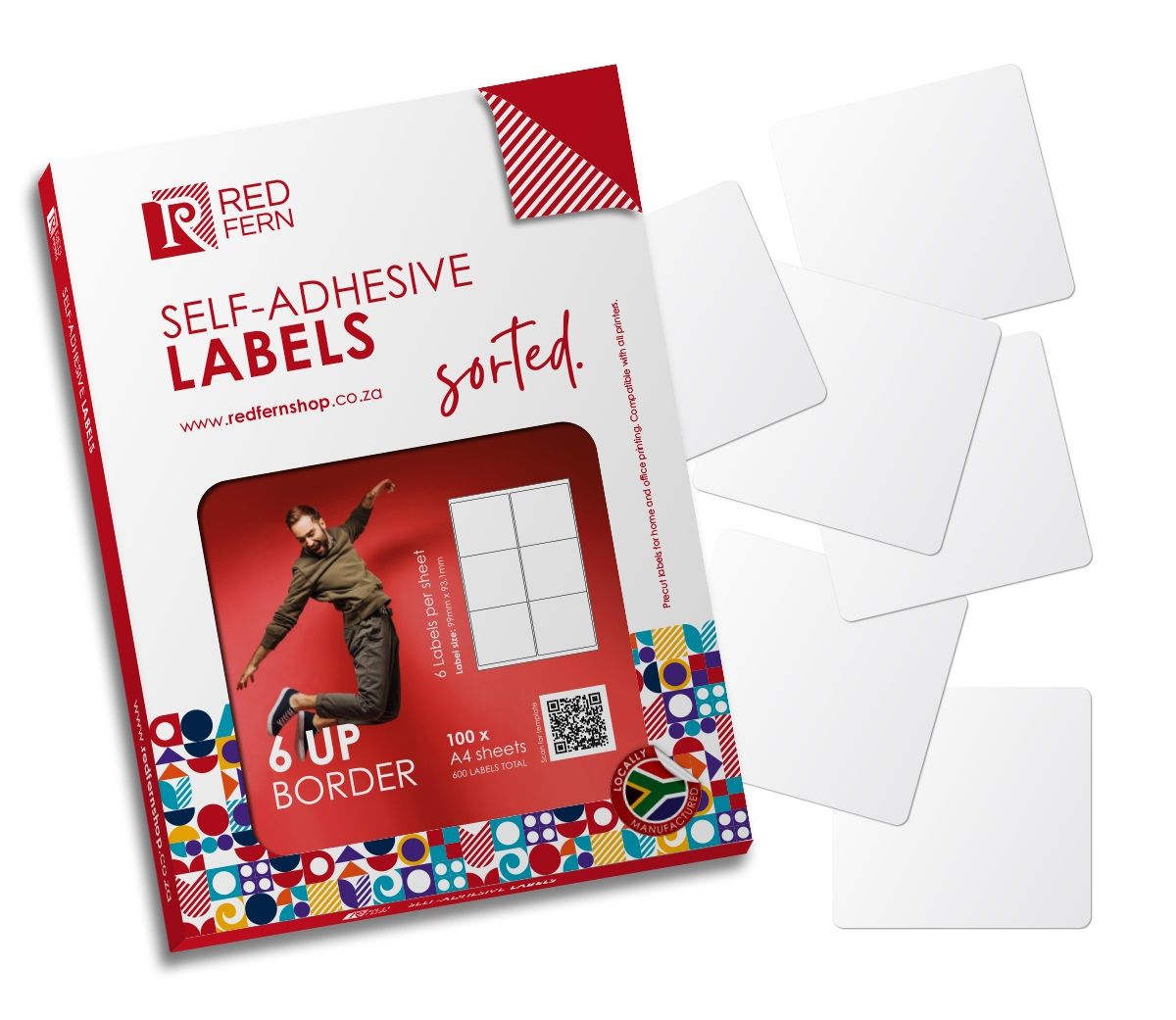 Redfern Bordered 6up A4 Self-Adhesive Labels 10Sheets | Shop Today. Get ...
