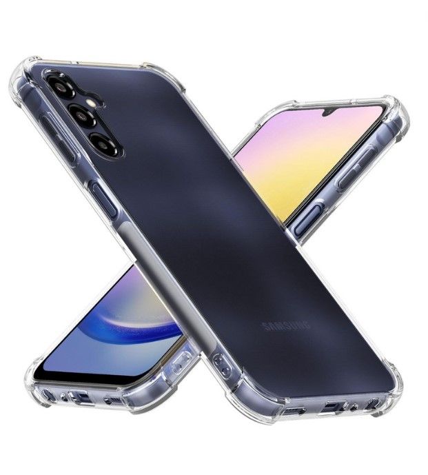 Clear Pouch TPU Gel Case Transparent Back Cover for Samsung Galaxy A15 ...