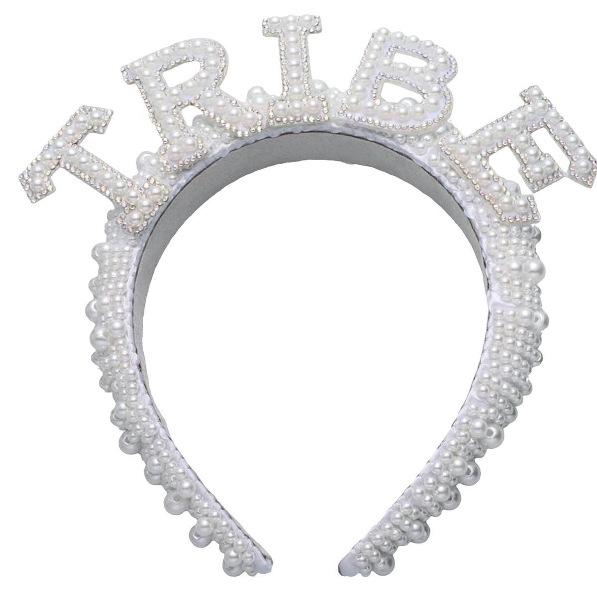 Bride Tribe Pearl Wedding Bridal Crown Tiara Alice Headband | Shop ...