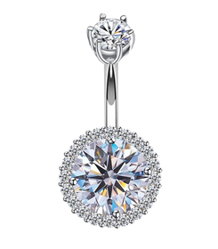 Cosmic 925 Sterling Silver Belly Button Ring Round Zircon Shop Today. Get it Tomorrow takealot