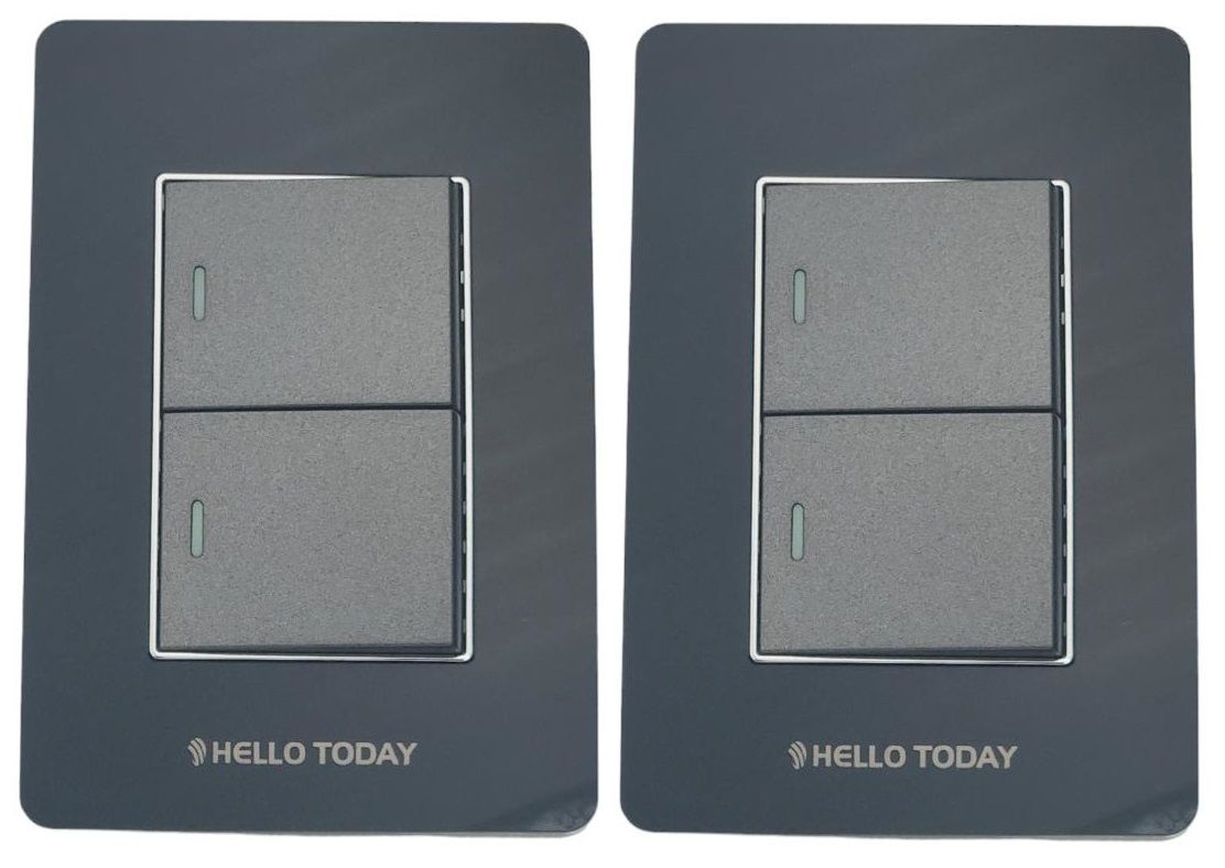 Hello Today Acrylic Gloss 2 Lever 1 Way Light Switch - 2 Pack | Shop ...