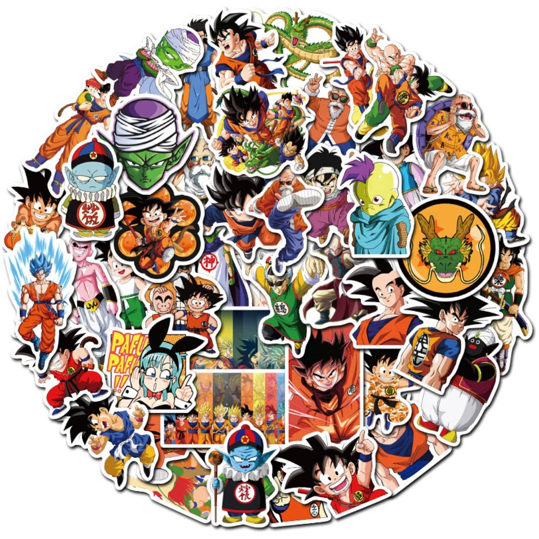 50-Piece High-Quality Dragon Ball Vinyl Sticker Pack - 20 | Shop Today ...