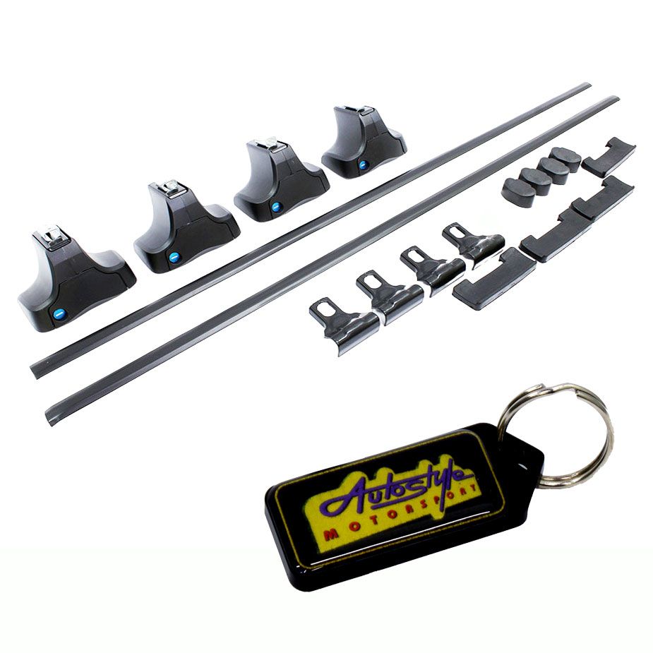 Evo Gutterless Aluminium Roof Rack with locks - 120cm & Gel Key Holder ...