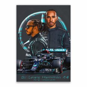 Sir Lewis Hamilton 44 Poster - A1 | Shop Today. Get it Tomorrow ...