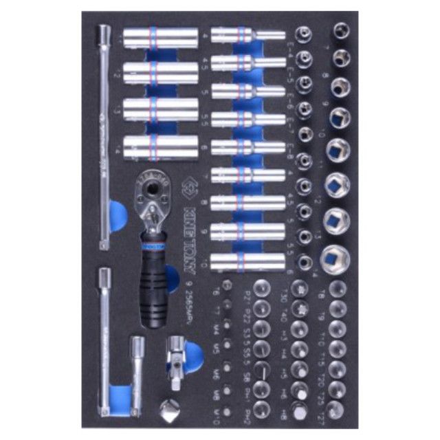 King Tony - Socket Set Combination 1/4" 65 Piece Eva Foam | Shop Today ...