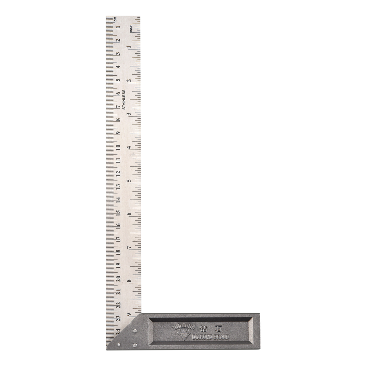 90 Degree 25cm Length Stainless Steel L-Square Angle Ruler | Shop Today ...