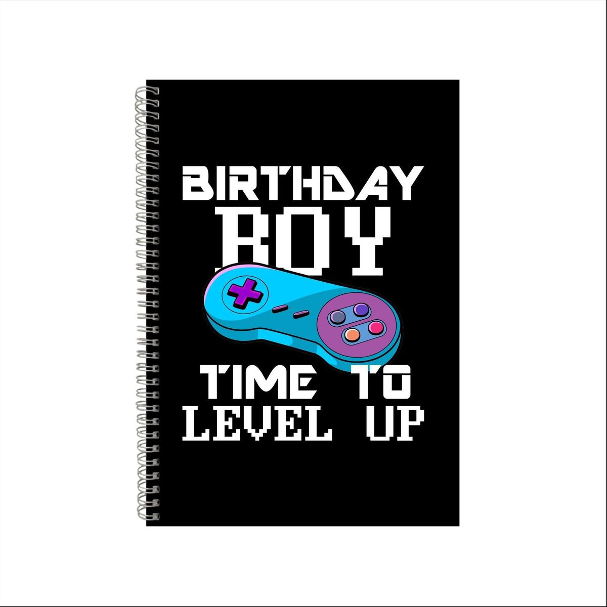 Birthday Boy Level Up Time to Level Up Notebook Gift Idea A4 Notepad ...