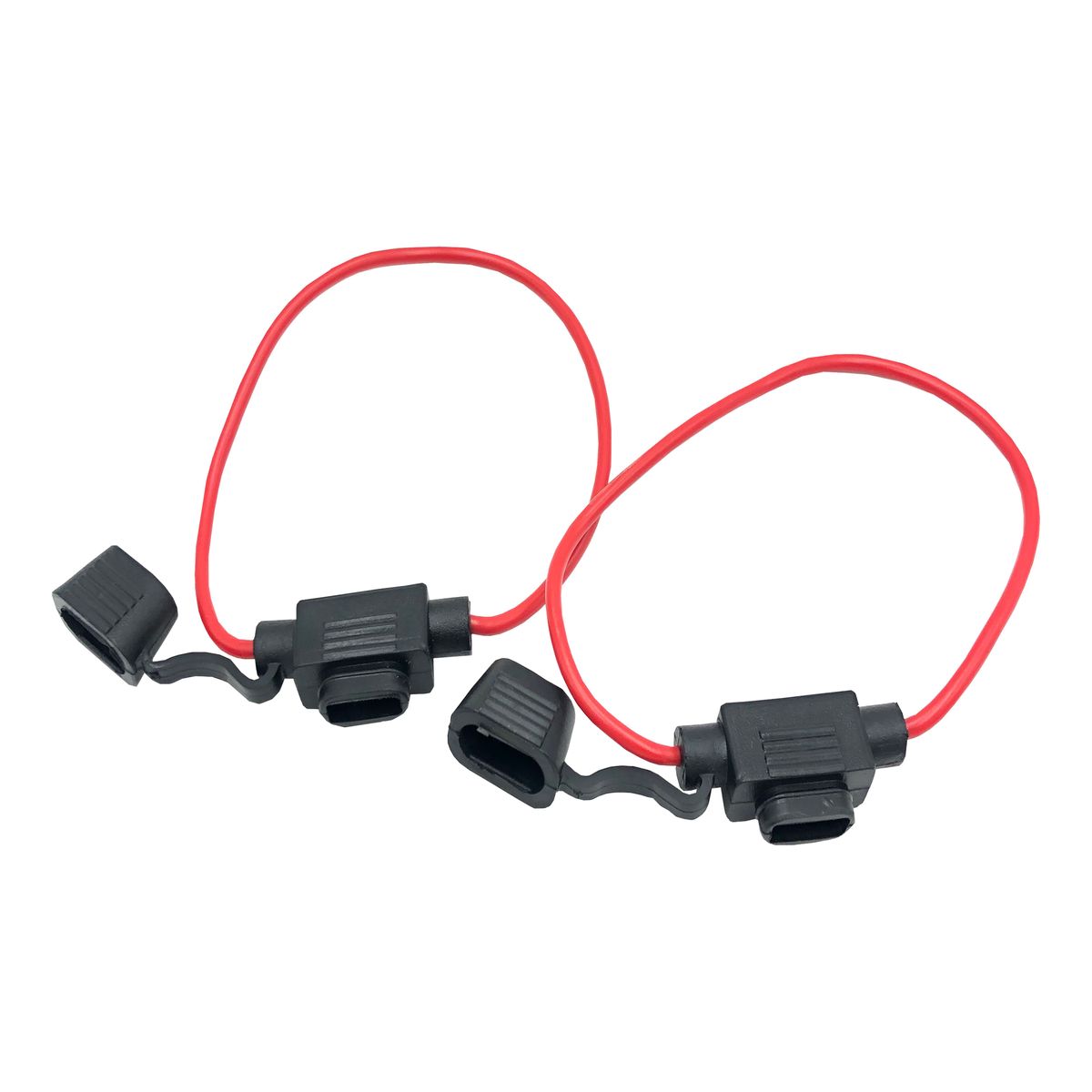2 Piece Waterproof Plastic 2 Pin Fuse Holder With 22.5cm 10 Gauge Wire ...