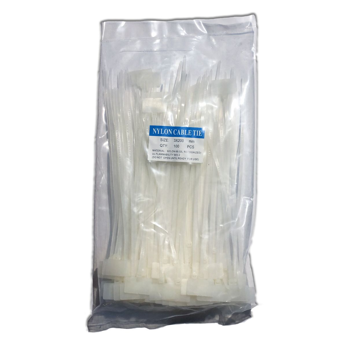 Cable tie with marker tag 200mm x 3mm (100 pack) - White | Shop Today ...