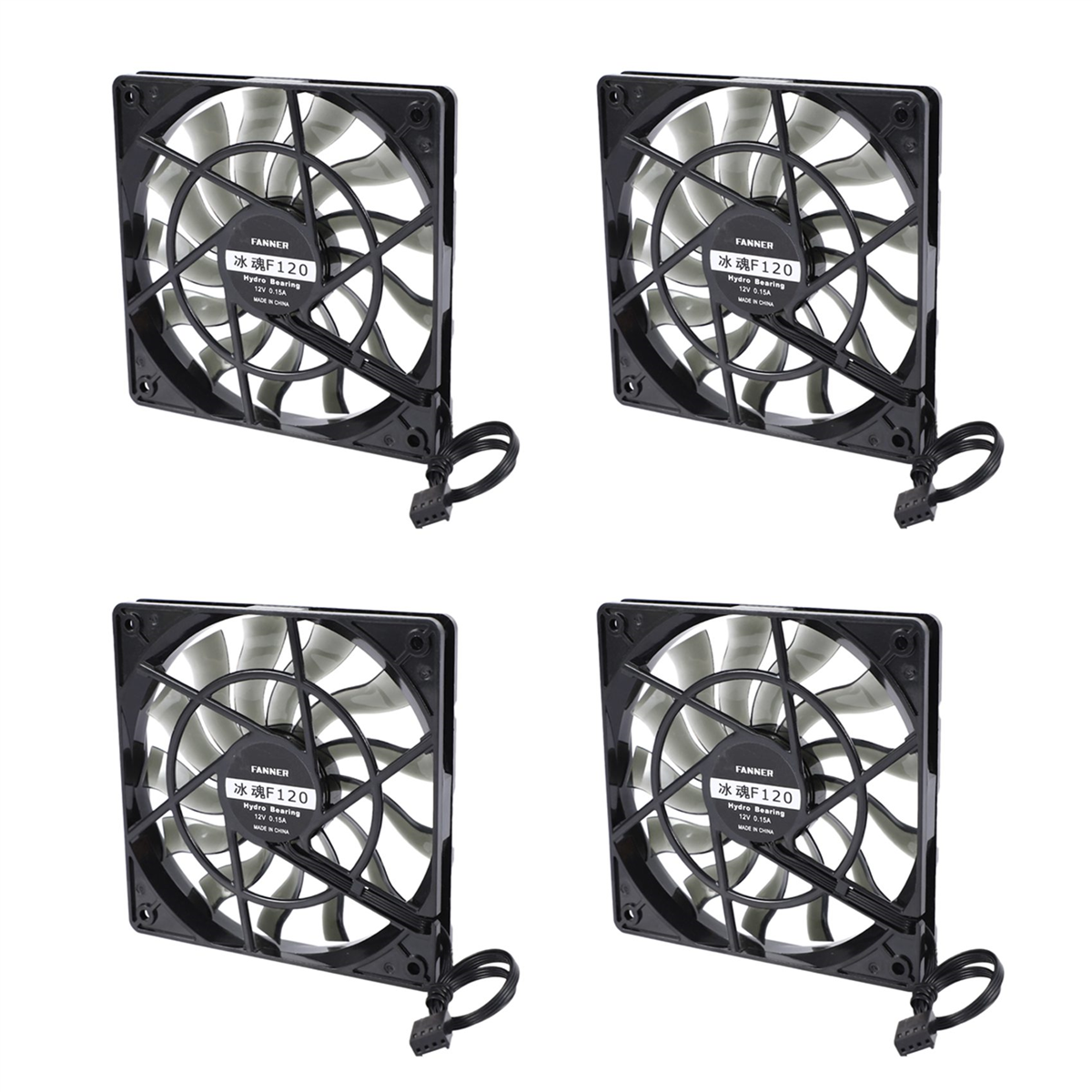 Thin 12Mm Thickness 120X120X12Mm 12V Computer Host Fan with Speed ...