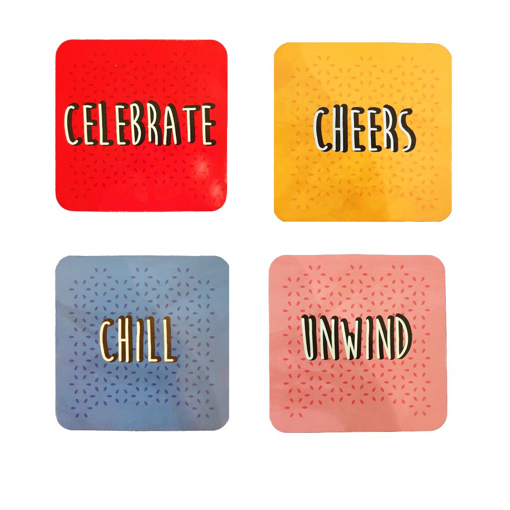 Colourful Coasters - 4 Piece | Shop Today. Get it Tomorrow! | takealot.com