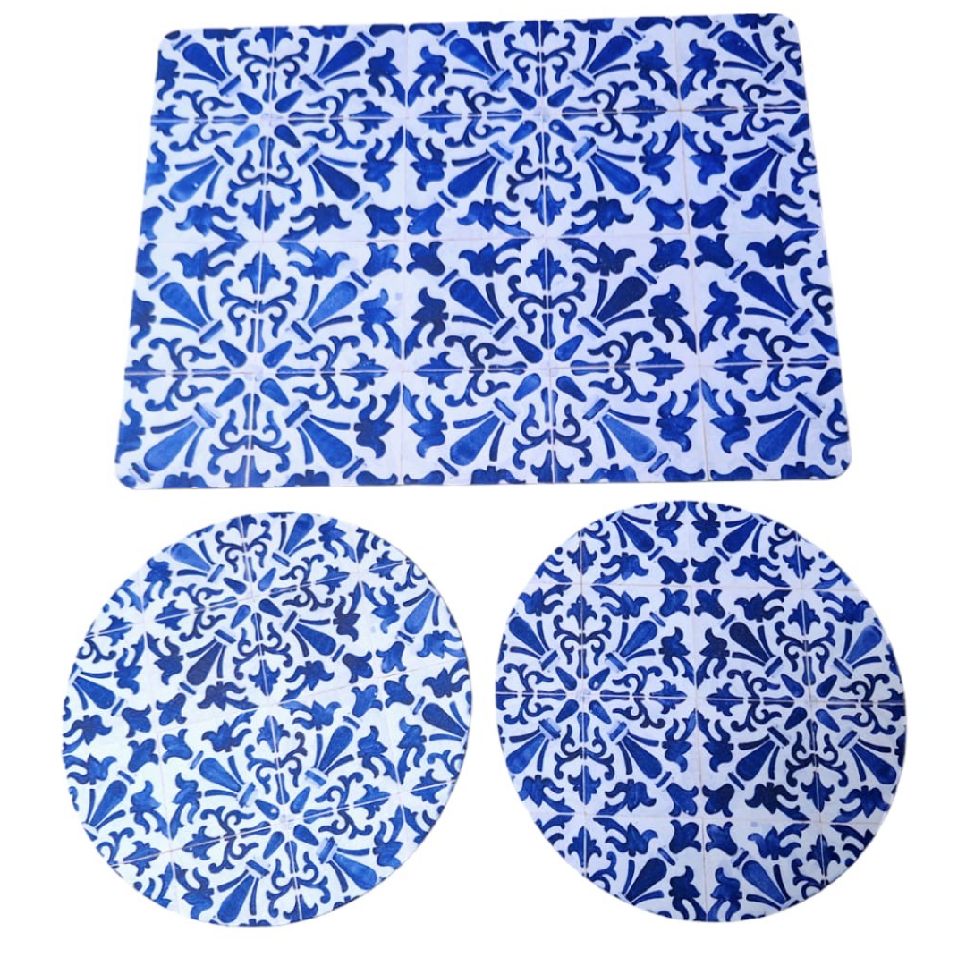 Hot Pot Stand Combo - Blue & White Mandala | Shop Today. Get it ...