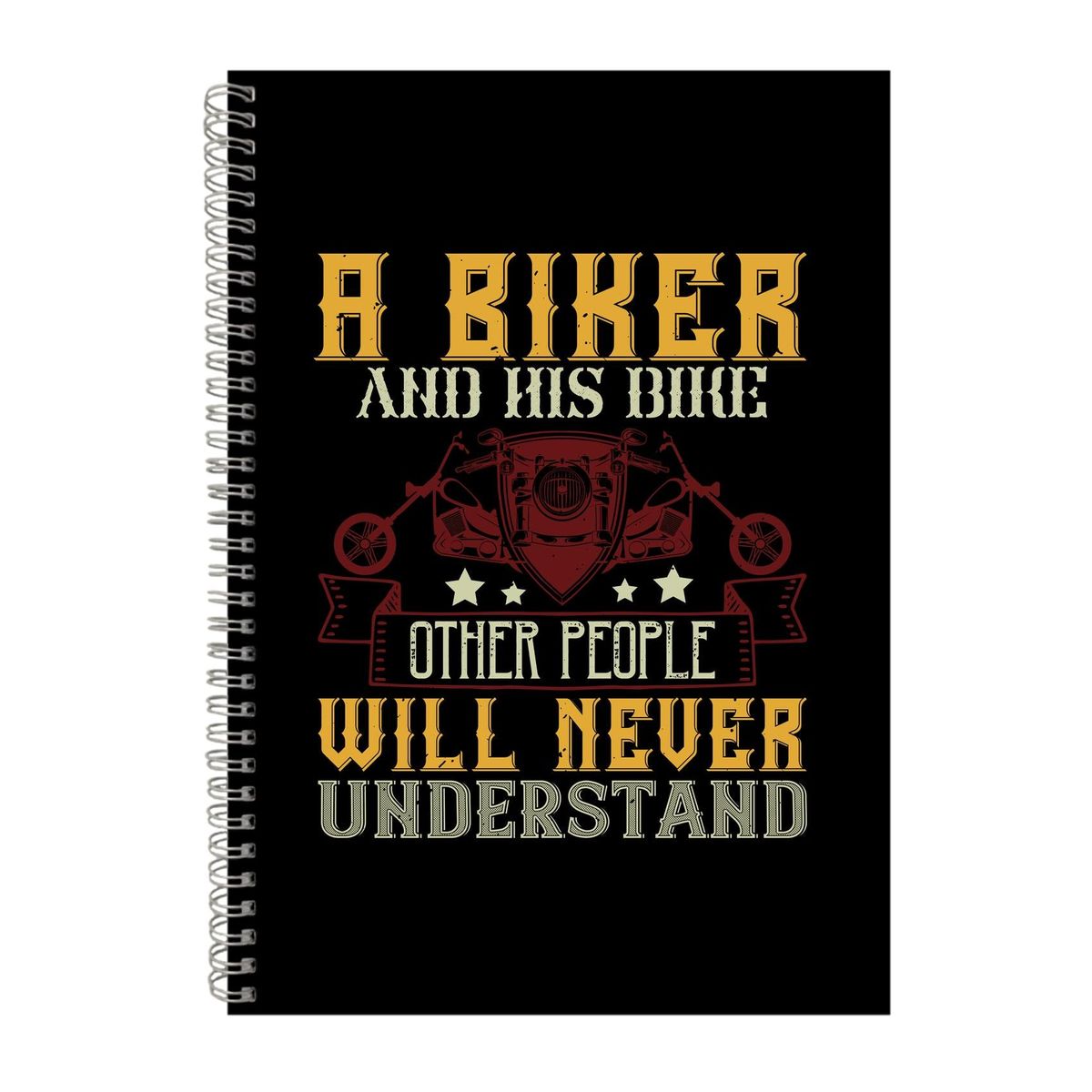 A Biker And His Bike Notebook Biker Gift Idea A4 Notepad 157 | Shop ...