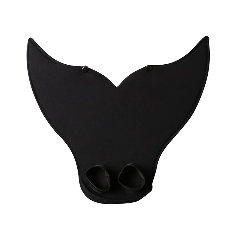 DHAO Swim Training Fins Mermaid Flipper Tail Monofin Fins Black | Shop ...