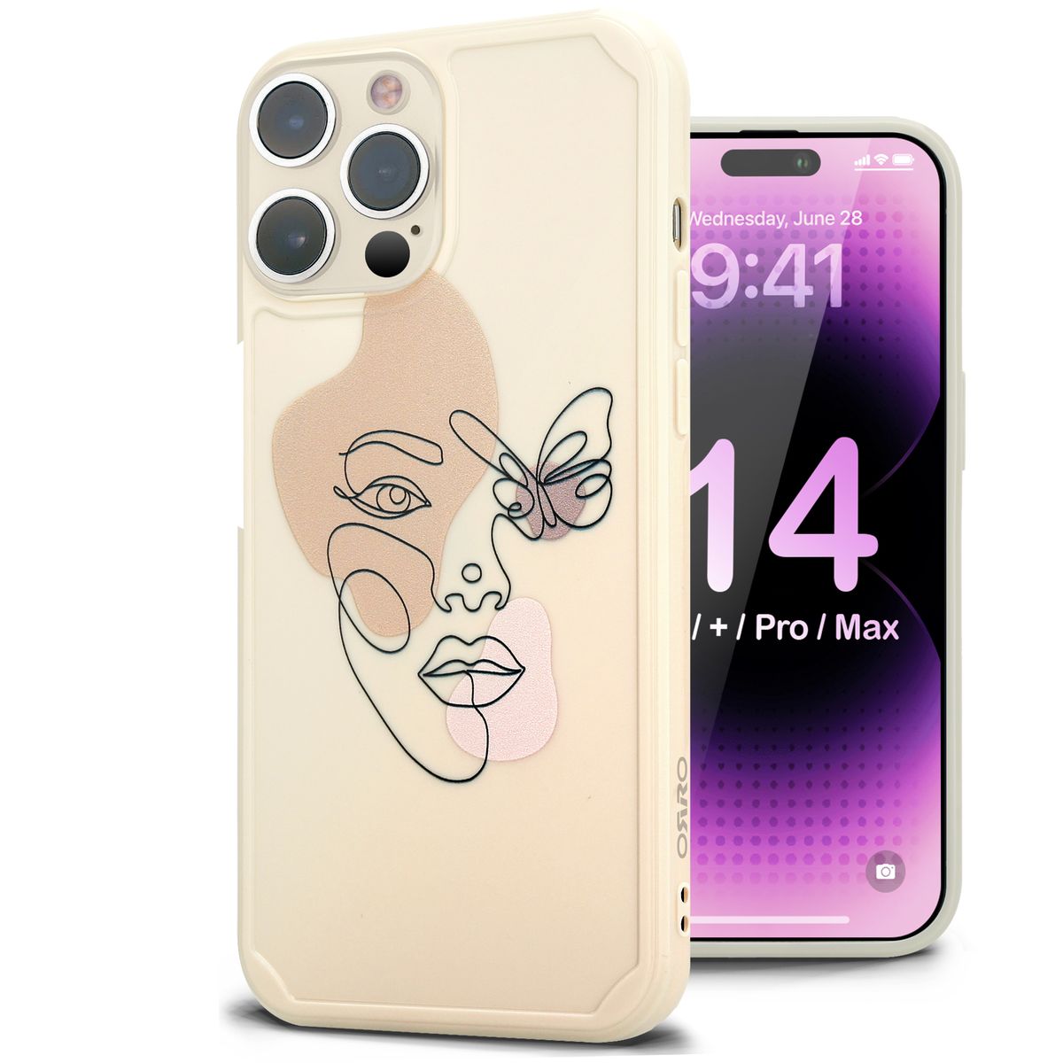 ORRO Fashion Abstract Line Art Girly Cover for iPhone 14 Series | Shop ...