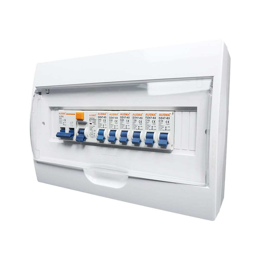 AUSMA Complete DB Board with Earth Leakage, Main Switch and 6 Breakers ...