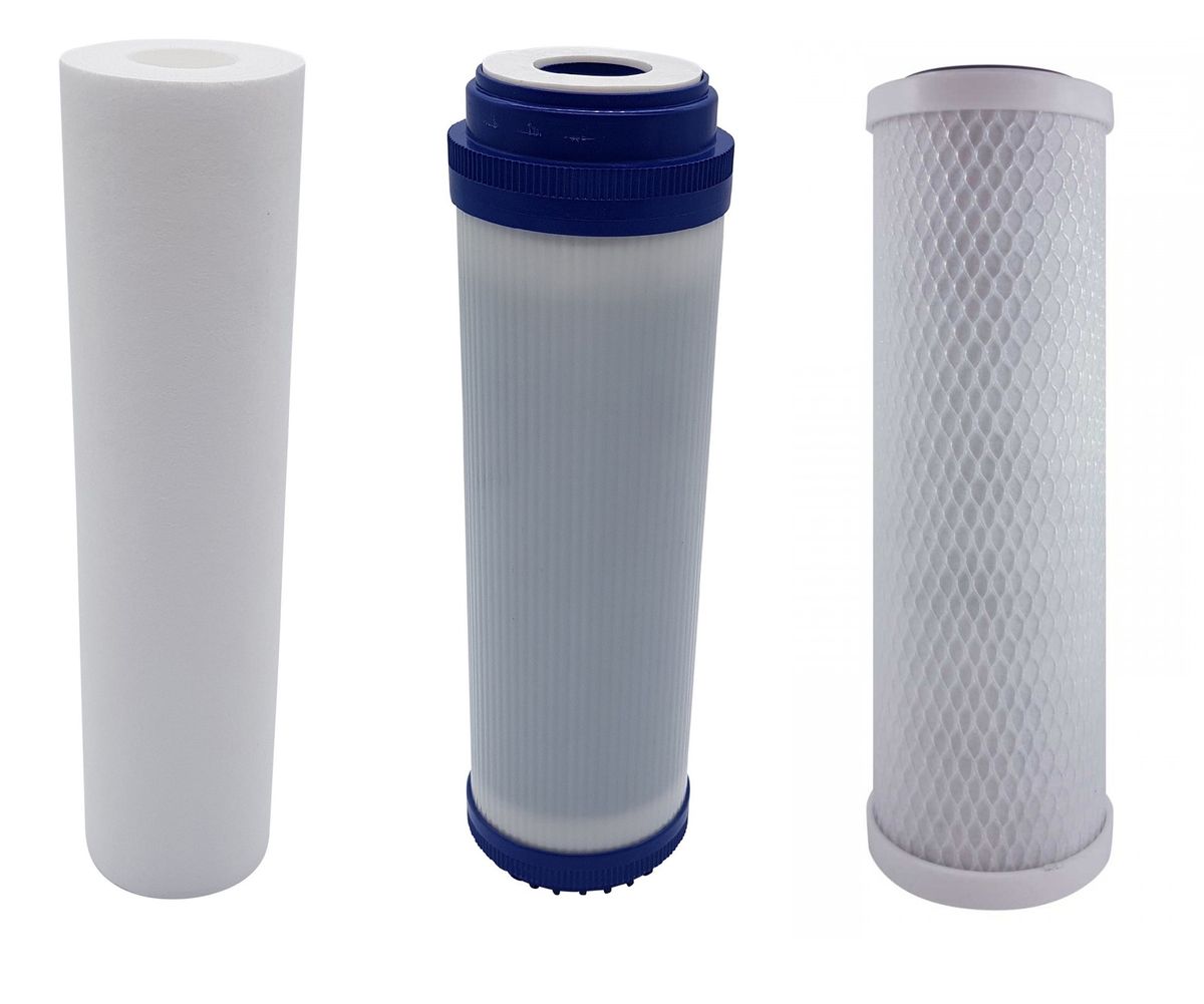 10" Poly Prop Sediment GAC and Carbon Block Filter Cartridge Set | Shop ...