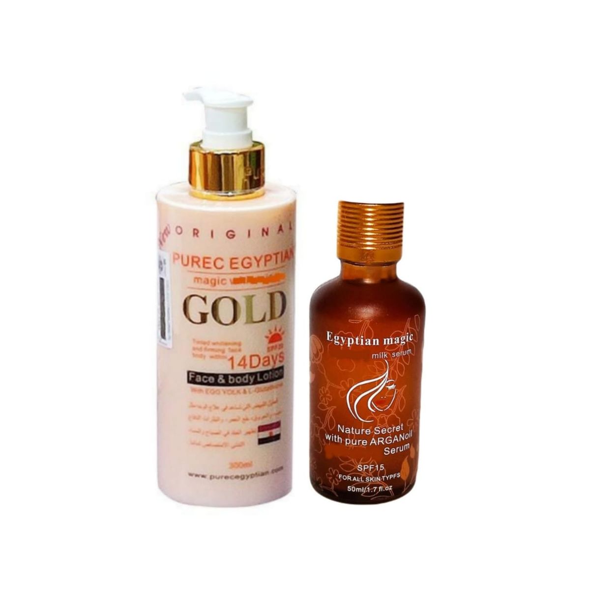 Purec Magic Gold Lotion with Pure Argan Oil Magic Serum | Shop Today ...
