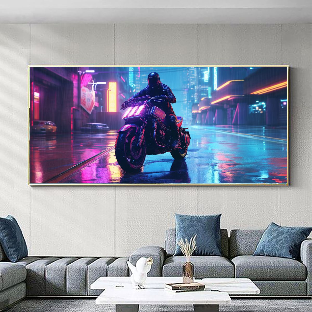 Canvas Wall Decor - Neon Nightscape Abstract - 0719 | Shop Today. Get ...