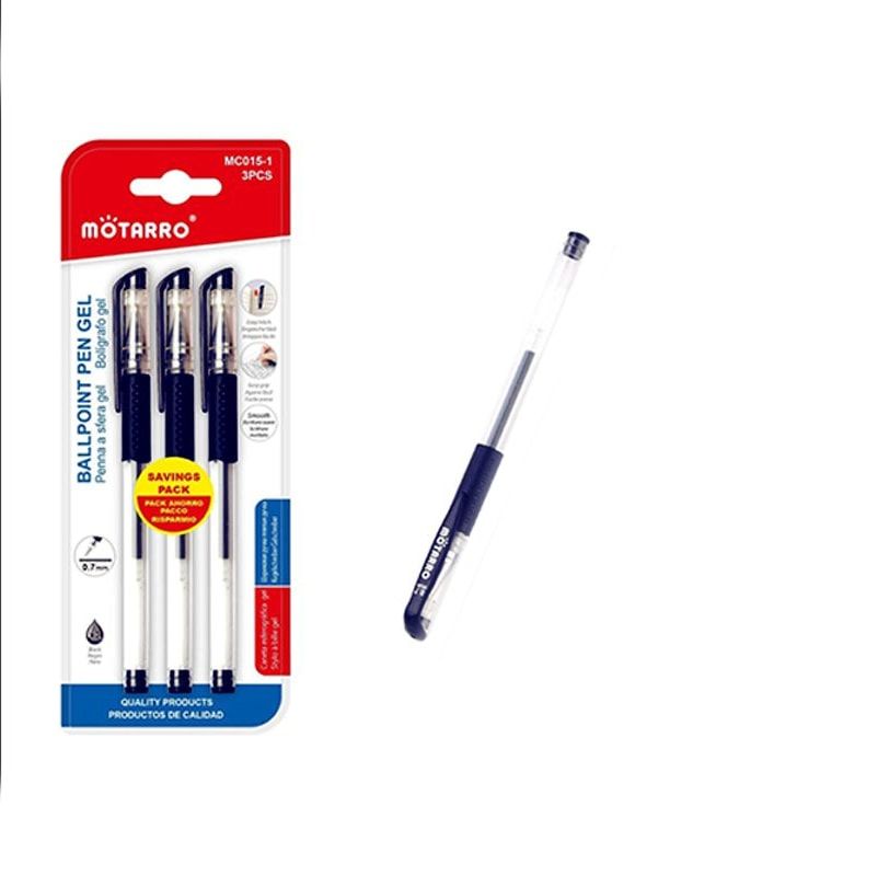 MOTARRO Ballpoint Gel Ink 0.7mm Pen Pack of 3 | Shop Today. Get it ...