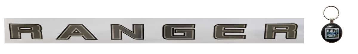 Tailgate Sticker Compatible for Ford Ranger Tri-Colors With Keychain ...
