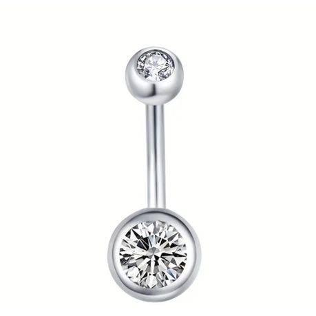 Unisex Silver Grade 304 Stainless Steel Belly Ring Shop Today. Get it Tomorrow takealot