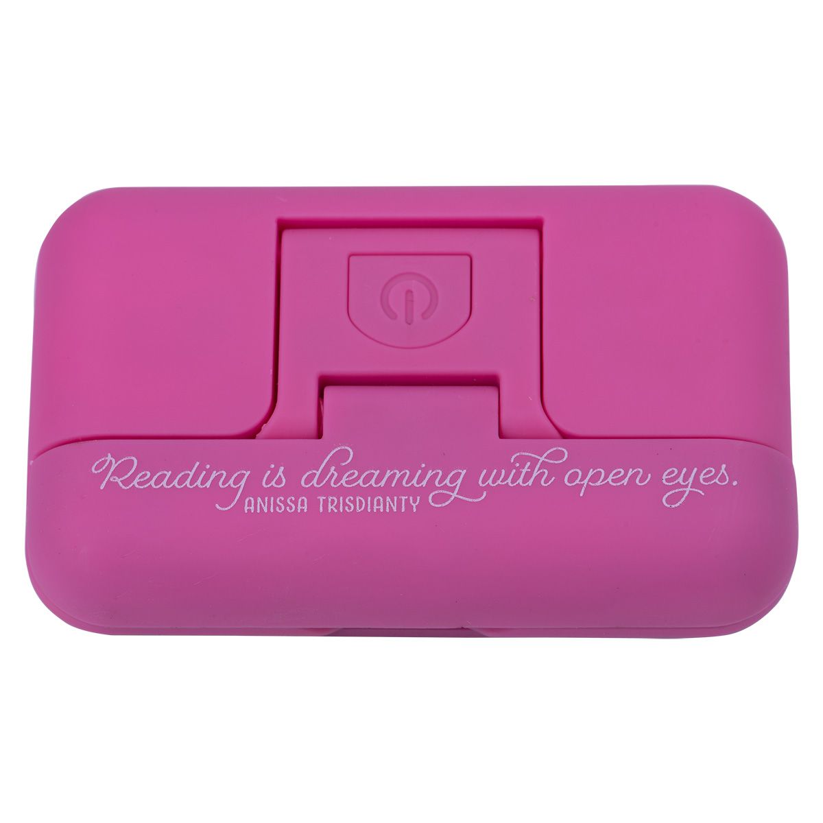 Glow In The Dark Book Light - Reading Is Dreaming With Open Eyes, Pink ...