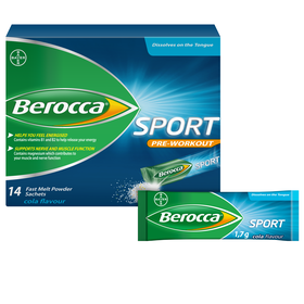 Berocca Sport Powder - Pre-Workout - 14 Sachets | Shop Today. Get it ...