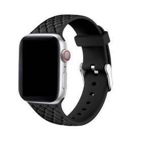 GoVogue 38mm/40mm Silicon Weave Strap for Apple Watch - Black | Shop ...