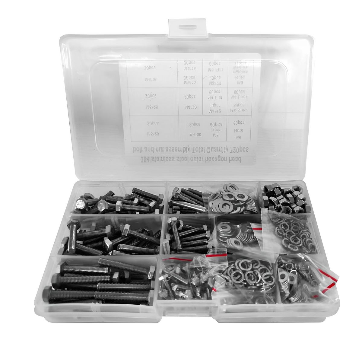 328 Pieces Stainless Steel M6/M8/M10 Hex Bolts Nuts Set Kit | Shop ...