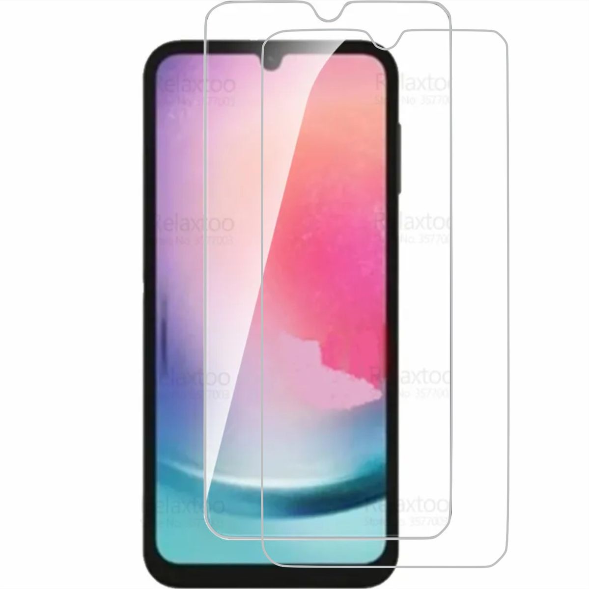 Tempered Glass Screen Guard Protector For Samsung Galaxy A24 Pack Of