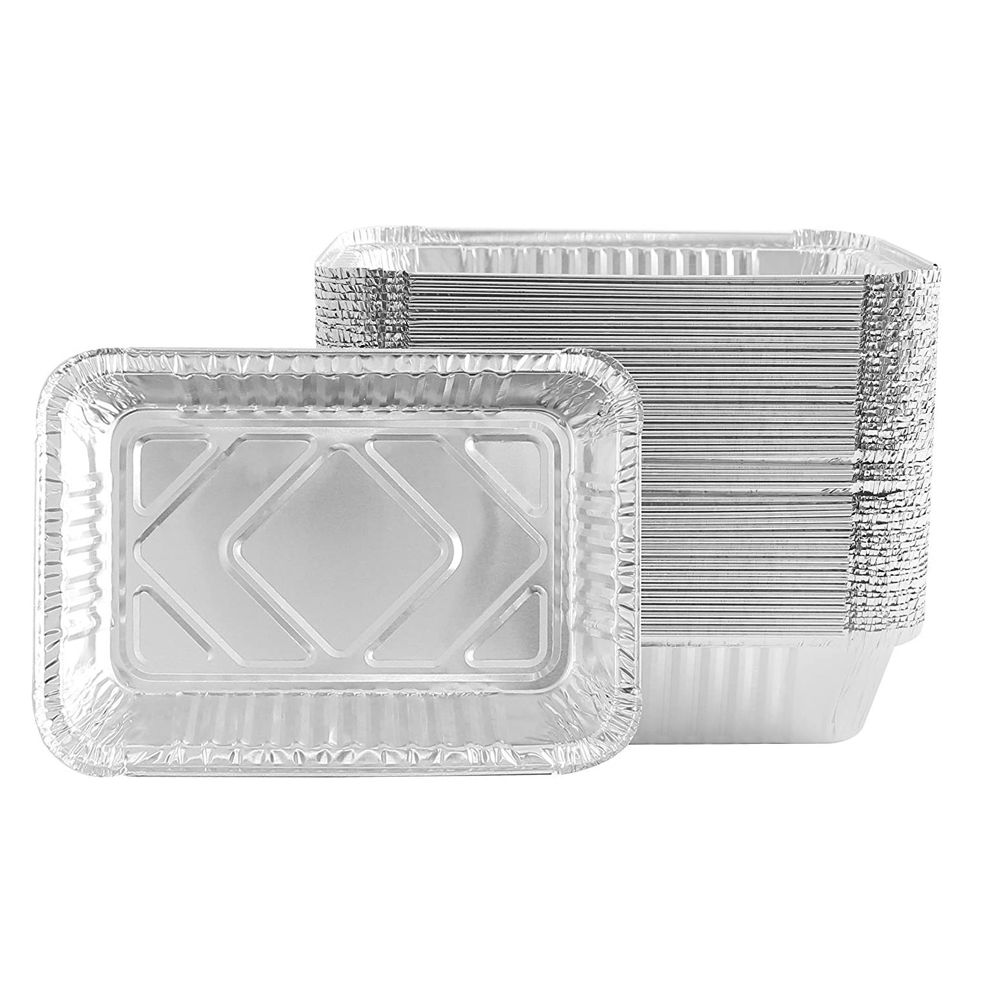 Home Storage Disposable Aluminium Rectangle Food Container Set of 20 ...