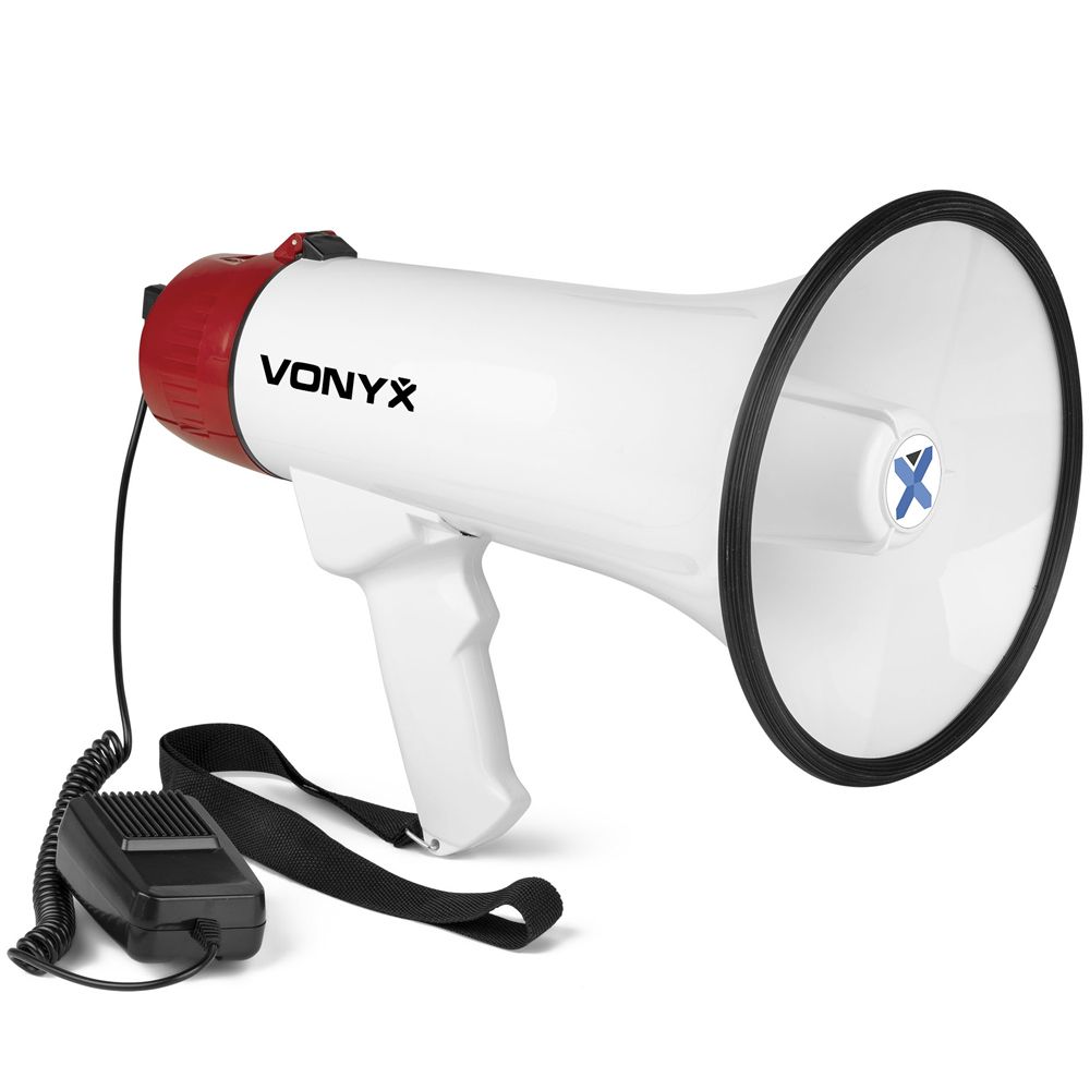 Vonyx MEG045 40watt megaphone with USB/SD recording & siren | Shop ...