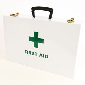 First Aid Kit and Sign (Government Regulation 7 in White Cabinet ...