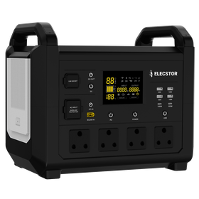 Elecstor PRO 1500W LiFePO4 Portable Power Station 4xSA Plug points ...
