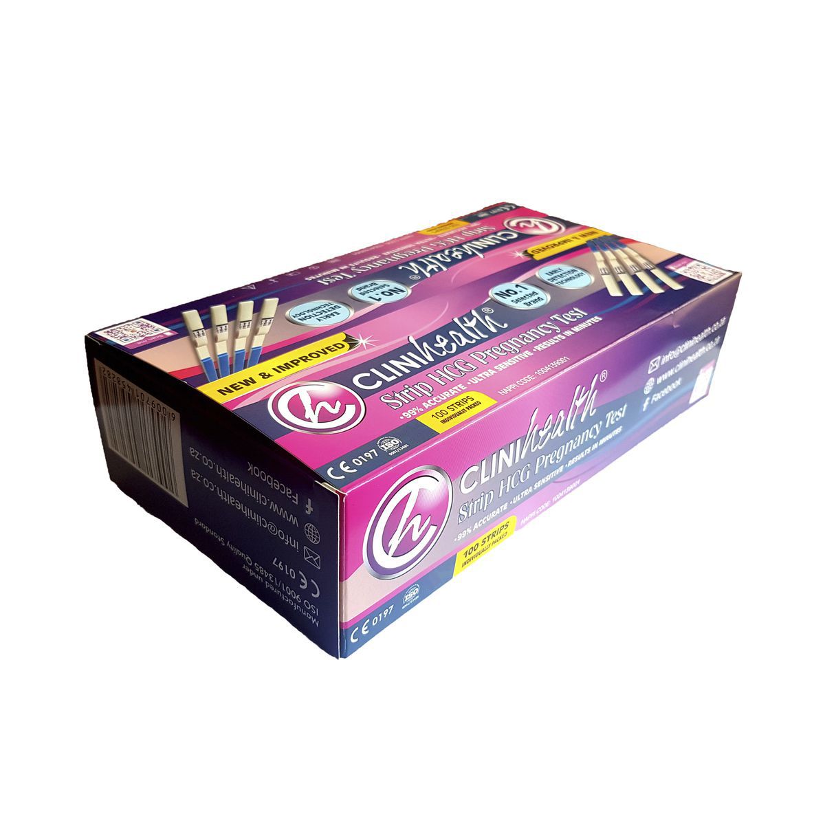 Clinihealth HCG Pregnancy Test Strips (Box of 100) | Shop Today. Get it ...